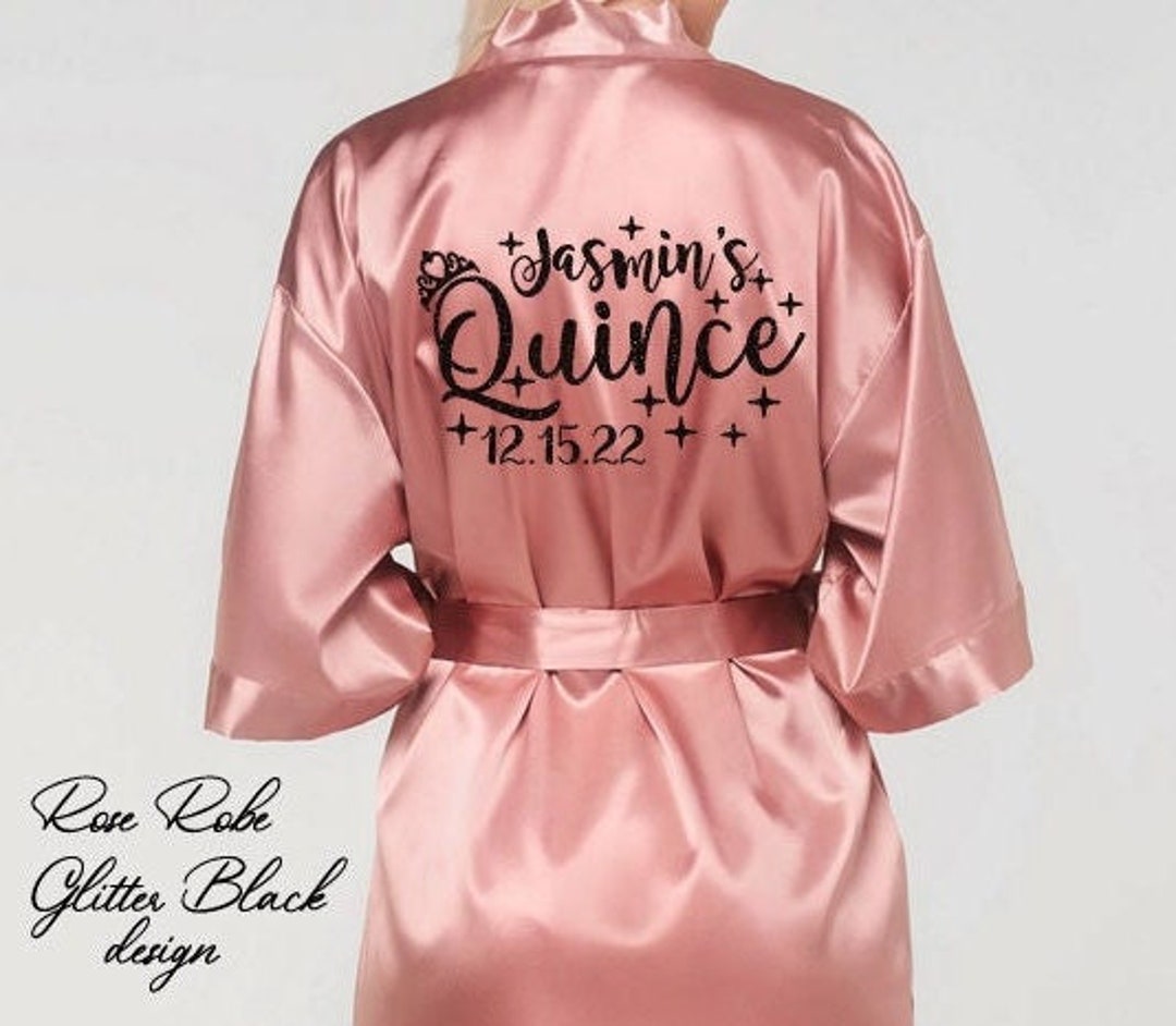 Includes FREE Front Personalization, Mis Quince Satin Robes, Getting ...