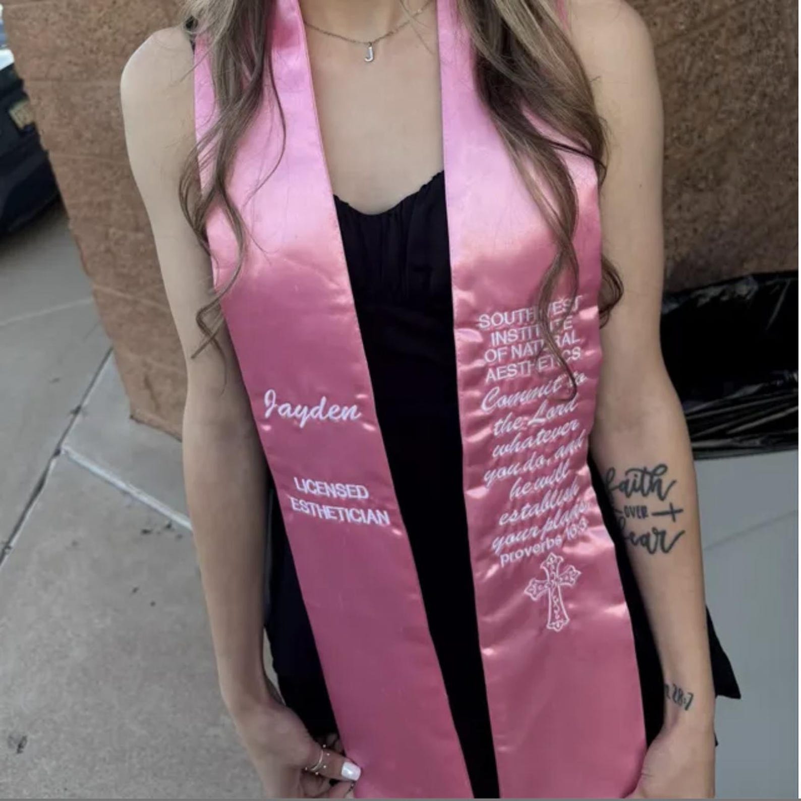 Custom Engineering Embroidered 72" Graduation Stole, Personalized Class ...