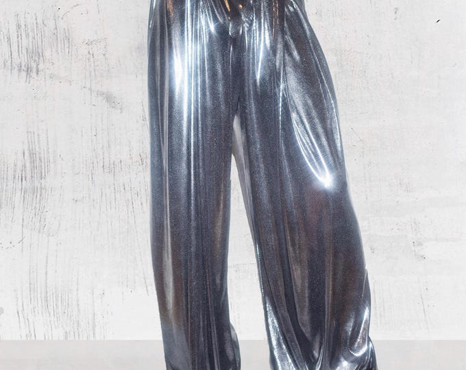 Men's Reflective Silver Mirror Pants - Etsy
