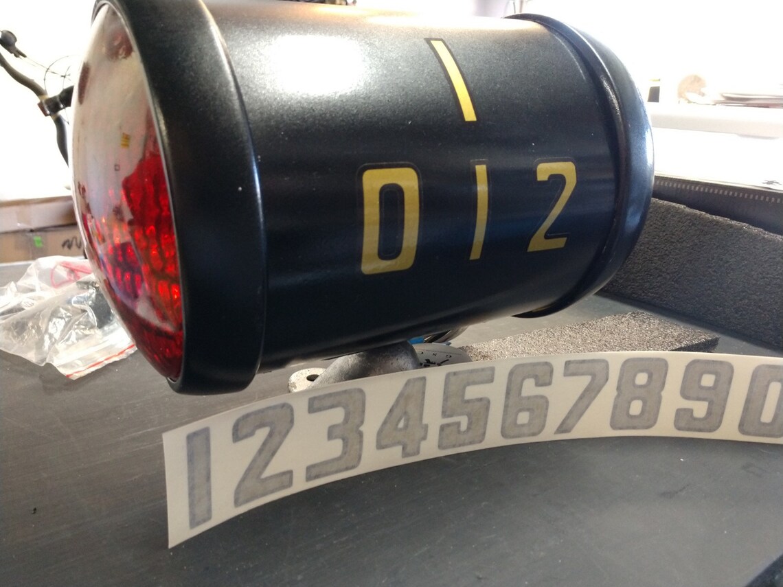 LAPD Shop Number Decals as Seen on ADAM 12 Can Lights, Etc. - Etsy