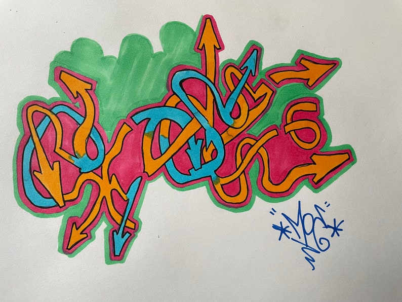 Graffiti Name Sample MOE - Etsy