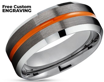 Orange Wedding Ring - Etsy