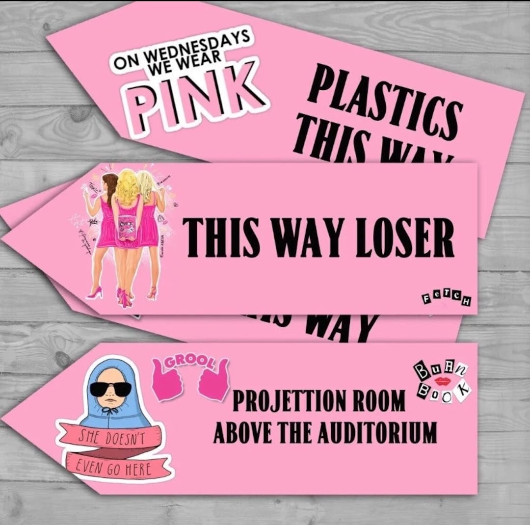 Mean Girl Party Arrows, Mean Girl Party Decoration , Birthday ...