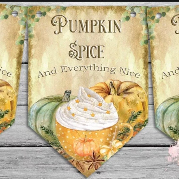 Autumn Bunting - Etsy