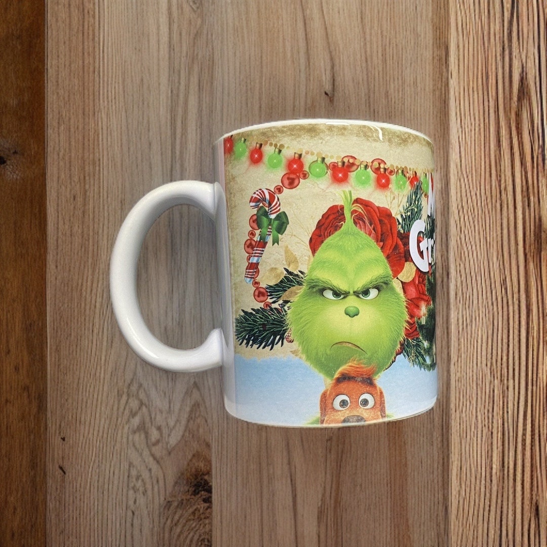 Grinch Inspired, Christmas Mug, Mr Grinch Cup, Cup Winter Mug - Etsy