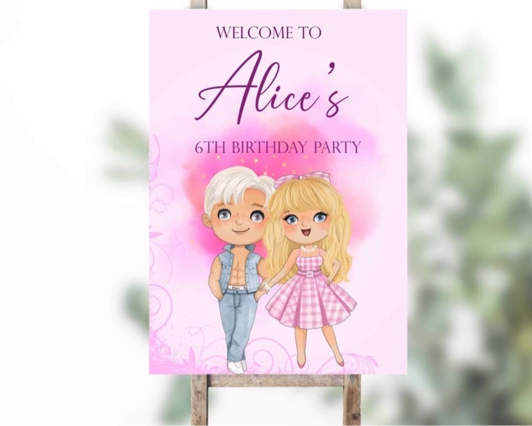 Princess Party Sign princess Welcome Sign birthday Party - Etsy