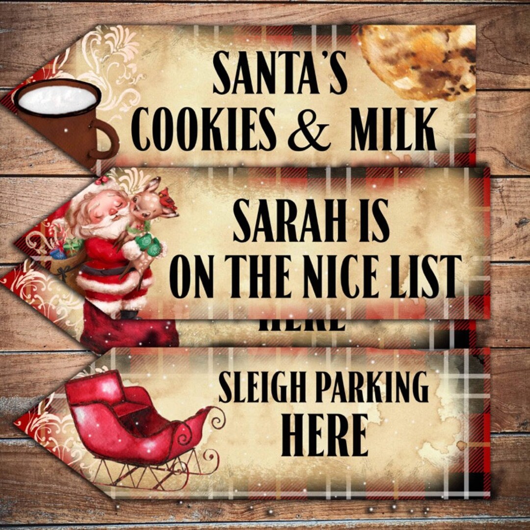 Personalised Christmas Sign Christmas Decoration Christmas - Etsy