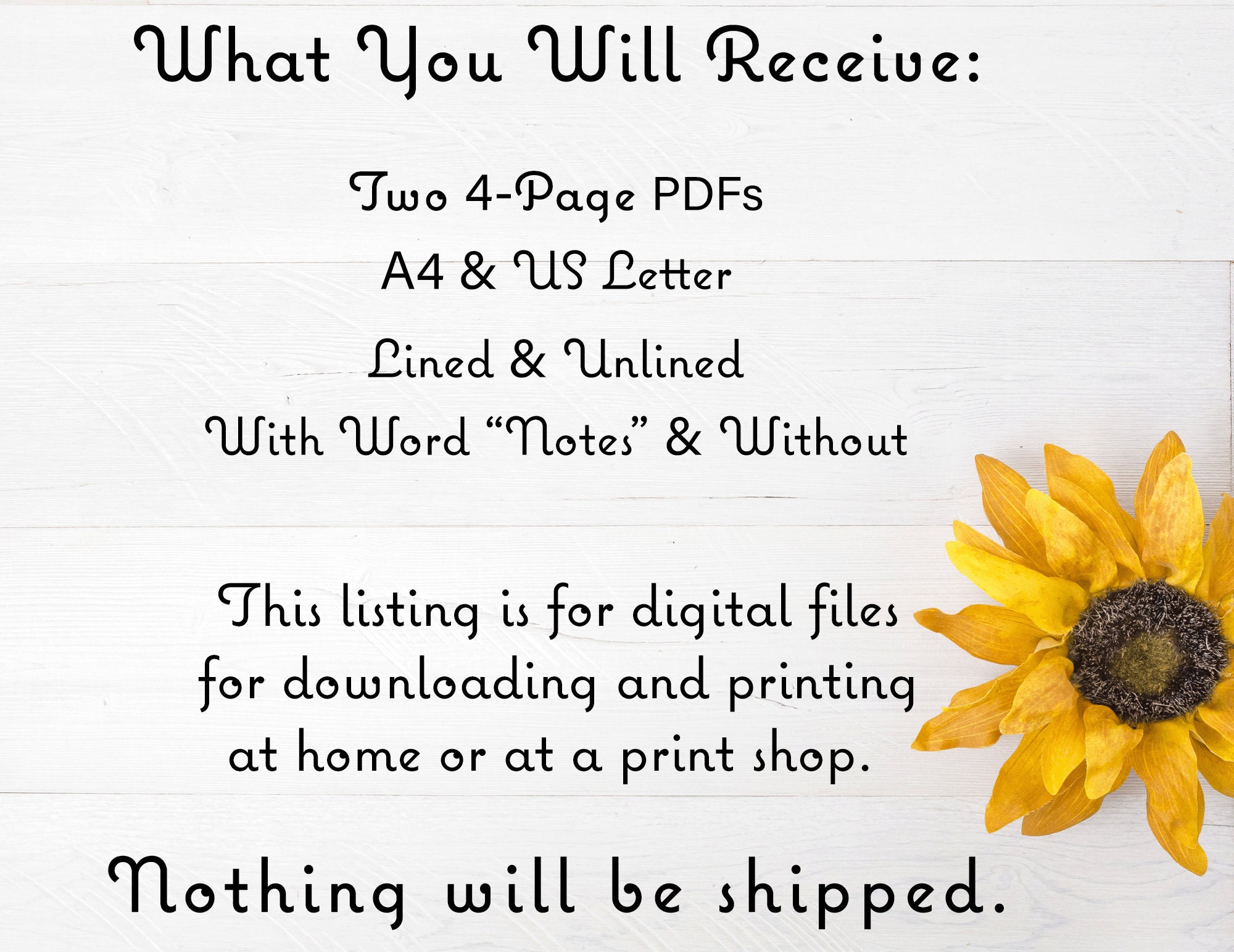 Lotus Flower Printable Stationery, Floral Letter Writing Paper, Floral ...