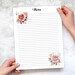 Vintage Roses Printable Stationery, Flowers, Floral Letter Writing ...