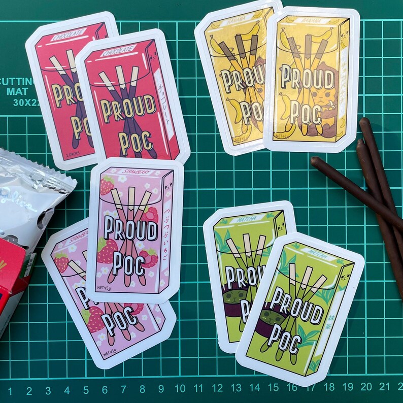 Proud POC Laminated Glossy Vinyl Sticker Chocolate/ - Etsy