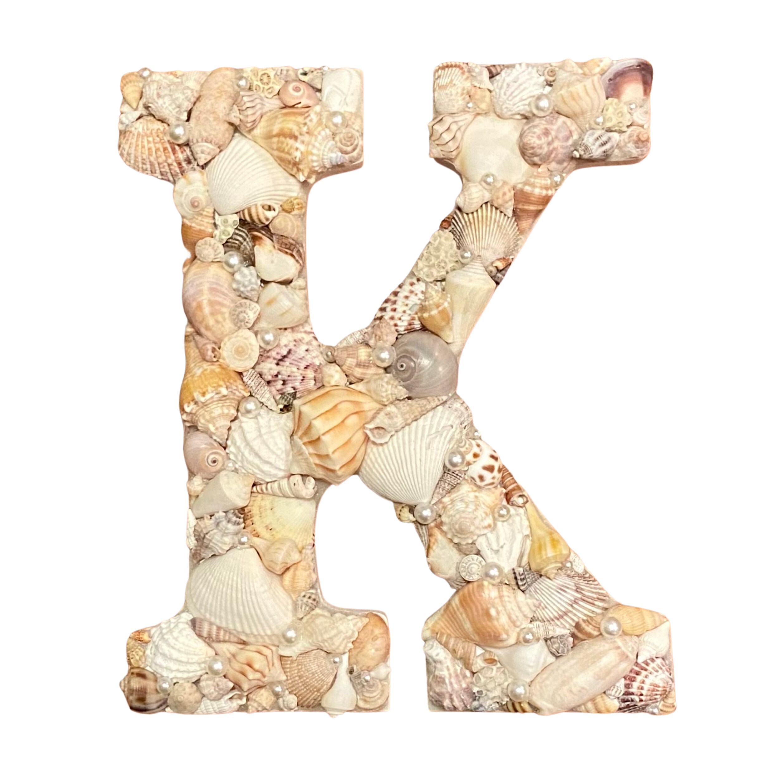 9" Seashell Letter - Nautical Decor, Wedding Decor, Baby Decor, Mermaid ...