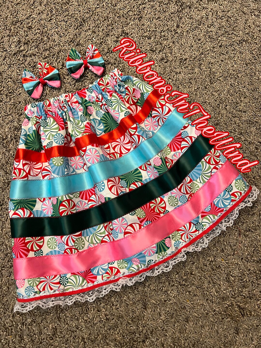 2-3T Peppermint Ribbonskirt - Etsy