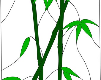 Bamboo Pattern Glass | Etsy