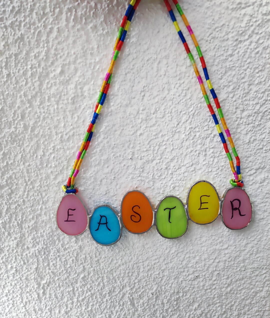 Stained Glass Easter Suncatcher, Easter Gift, Easter Egg Decoration ...