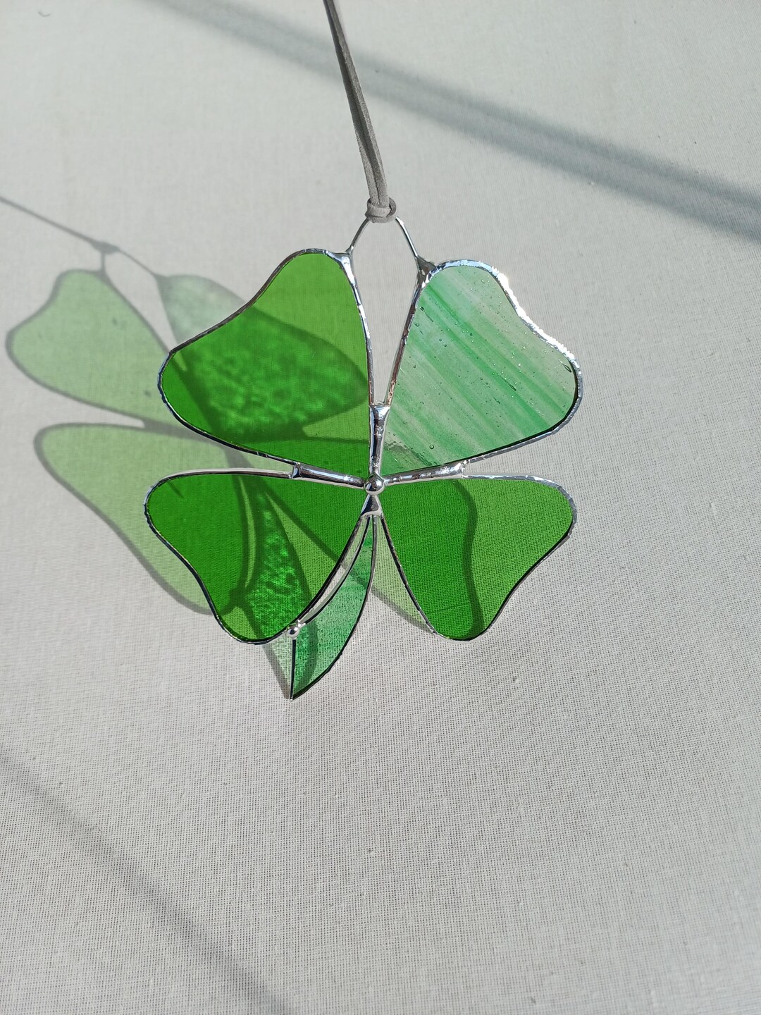 Stained Glass Clover Leaf Suncather, Unique Home Gift, St. Patricks Day ...