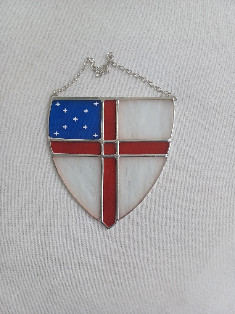 Stained Glass Episcopal Church Shield Ornament, the Protestant ...