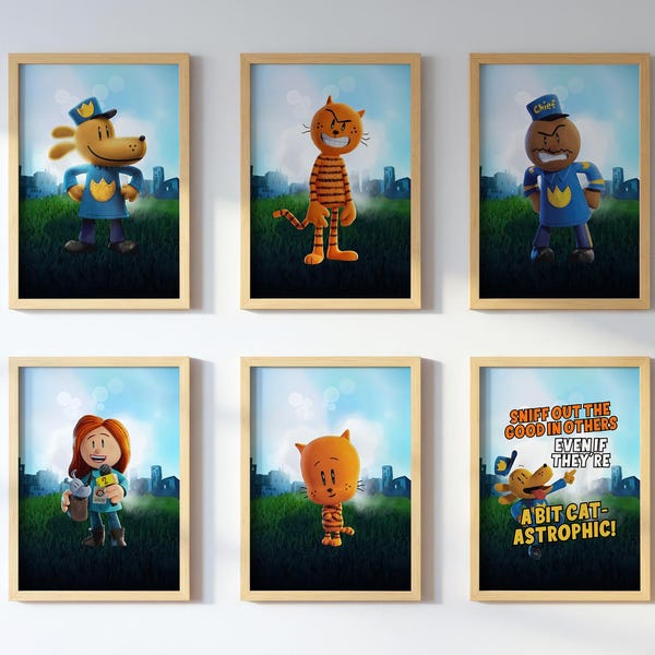 Dog Man Poster - Etsy