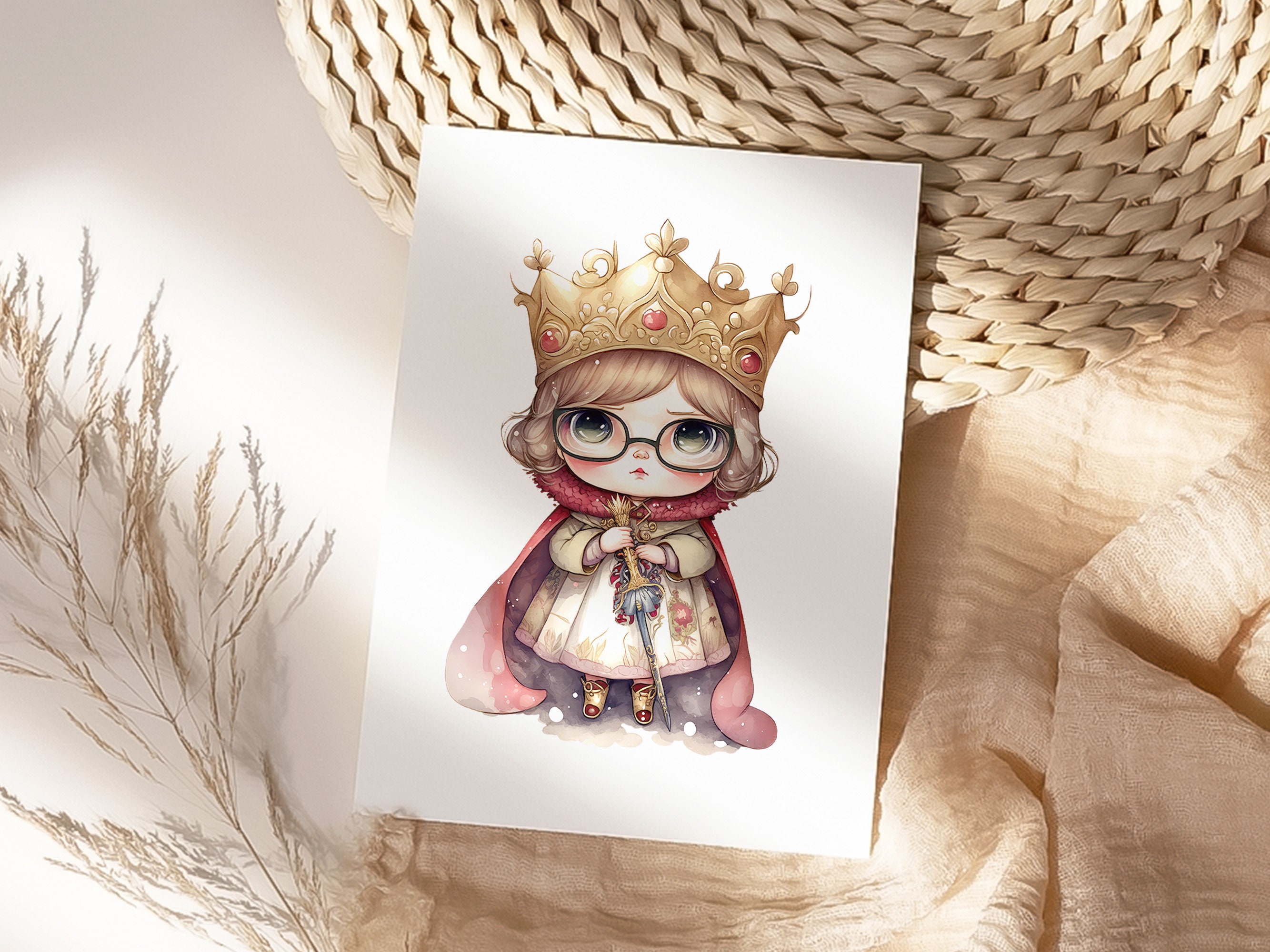 Watercolor Wizard Girls Clipart BA144 - Etsy