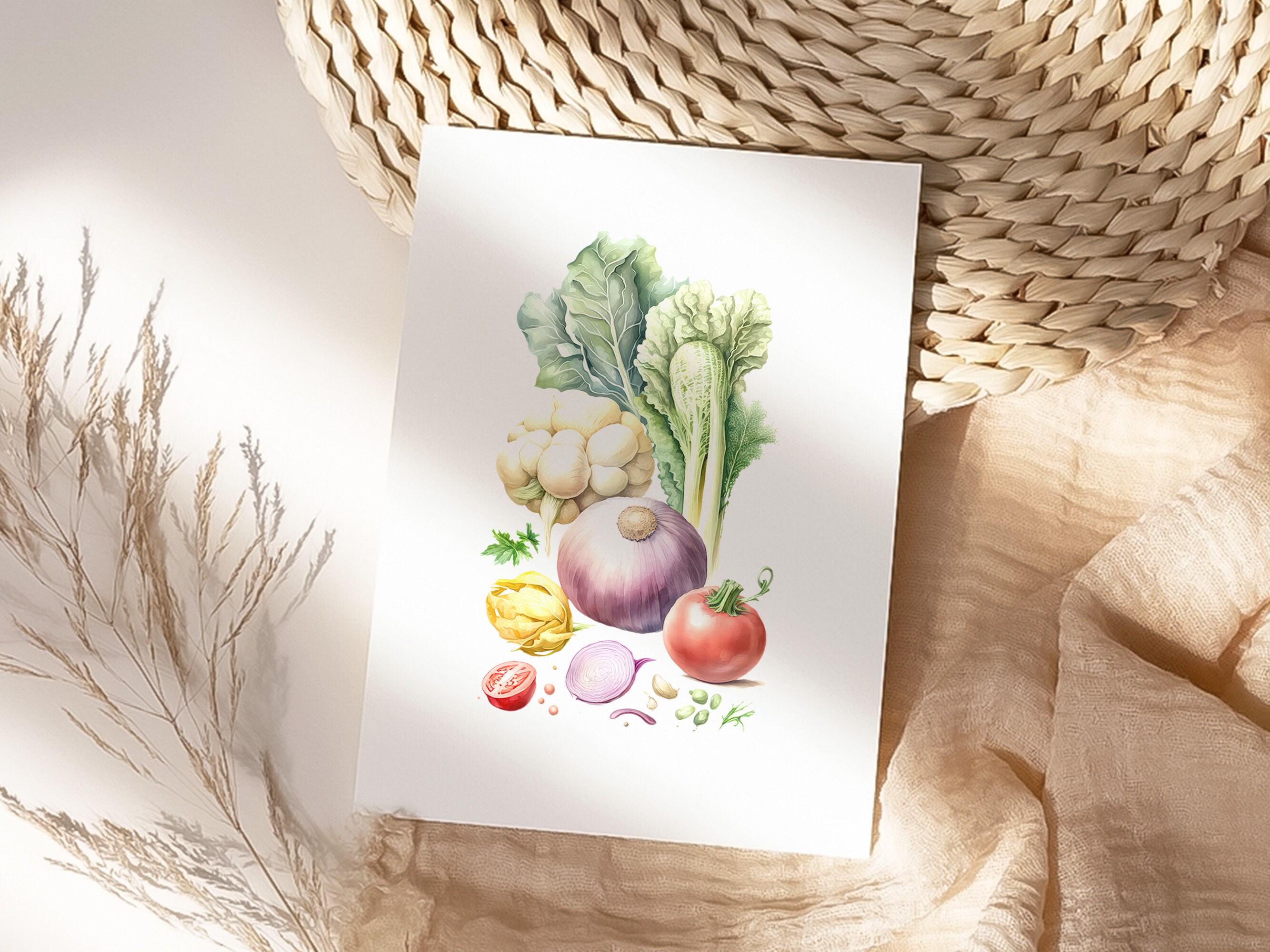 Vegetable/fruit Clip Art Veggie Clipart Bundle of 5 Garden - Etsy