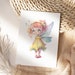 10 Fairy Watercolor Clipart Png Whimsical Clip Art Cute - Etsy