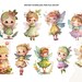 10 Fairy Watercolor Clipart Png Whimsical Clip Art Cute - Etsy