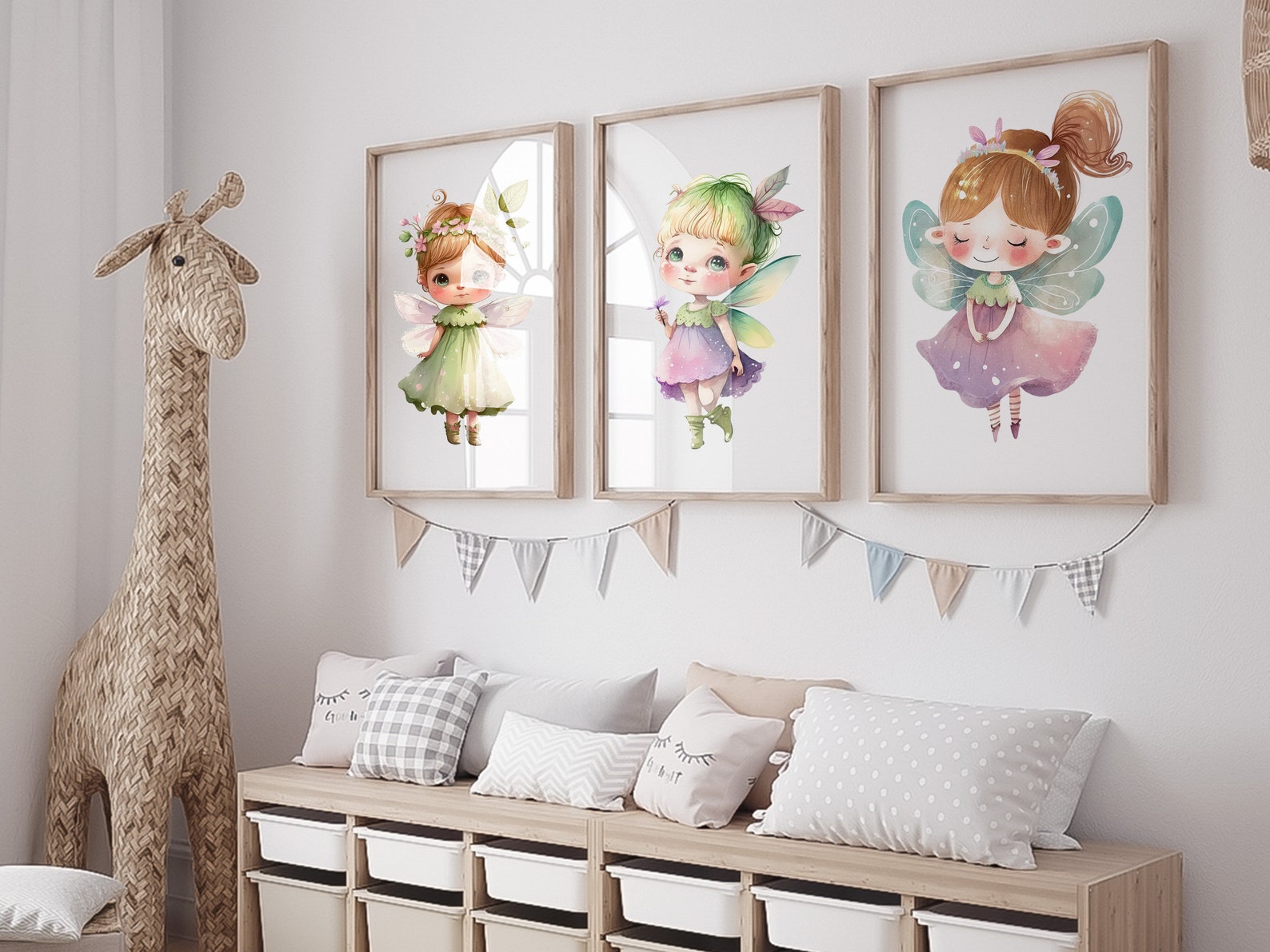 10 Fairy Watercolor Clipart Png Whimsical Clip Art Cute - Etsy