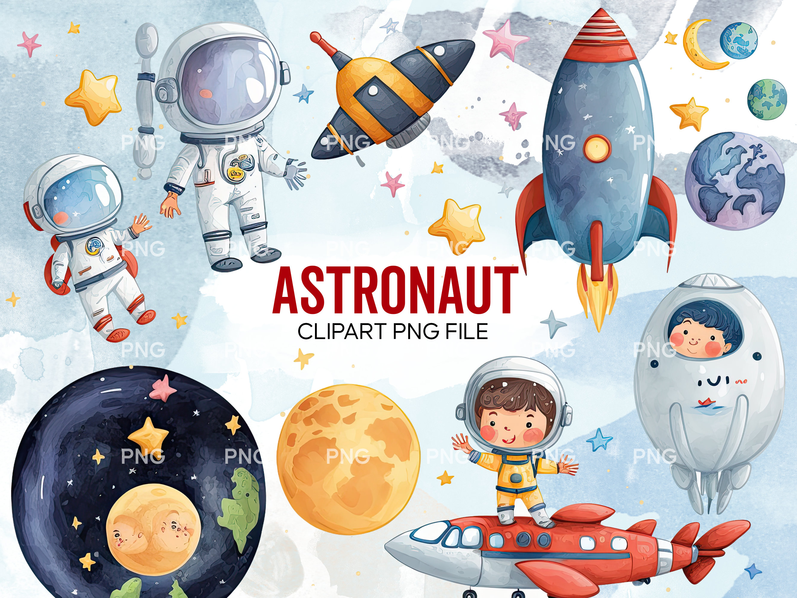 Astronaut In Space Clipart