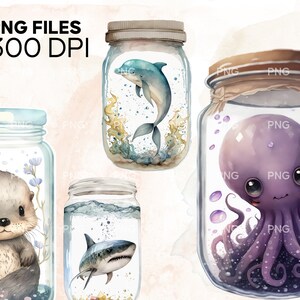 Fish Clipart, Watercolor Fish Under the Sea Clip Art, Dolphin Clipart ...