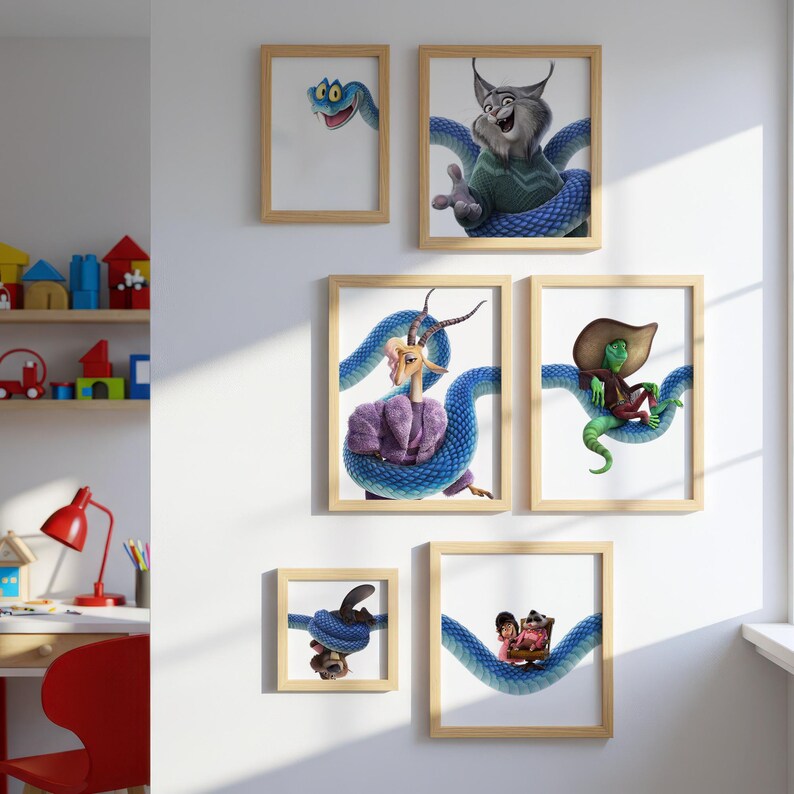 Set of 15 Zootopia 2 Wall Art | Zootopia Prints for Nursery Decor ...