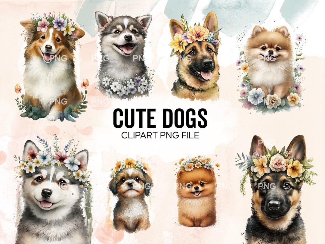 Dogs Png, Cute Puppy, Pets Clipart Bundle, Cute Dogs Clipart, Best ...