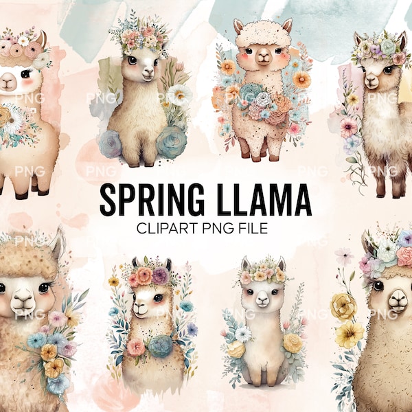 Llama Watercolor - Etsy