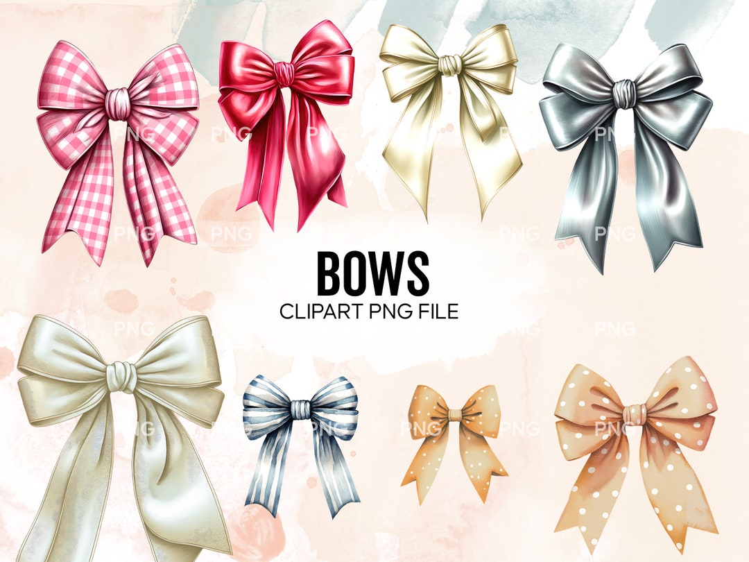 Digital Collage Sheet Bows Ribbon Bows Bows Clipart