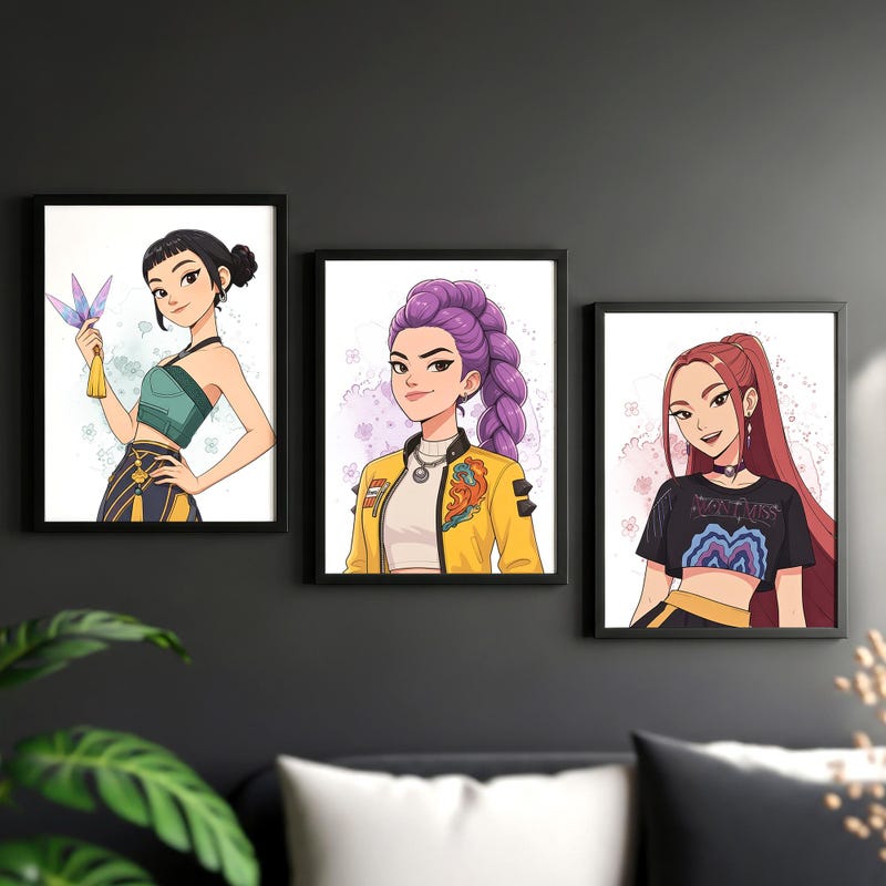 Kpop Demon Hunters Hintergrundbild - Etsy Canada