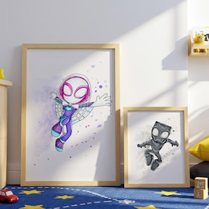 Spidey and His Amazing Friends WALL ART Prints, Gallery Wall Art, Set ...