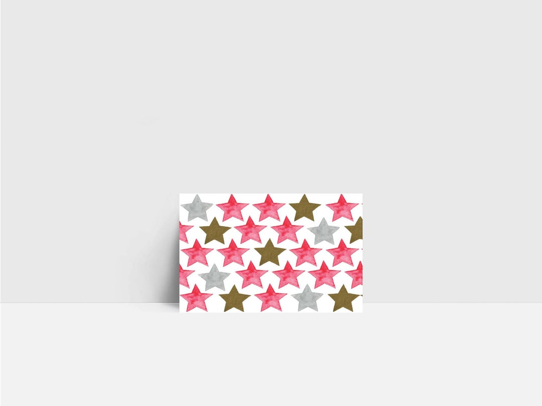 Mini Card stars Small Greeting Card Mini - Etsy
