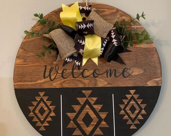Aztec Door Hanger - Etsy