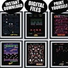 Retro Gaming Postcards – 80s Pixel Art Prints (digital Download) - Etsy