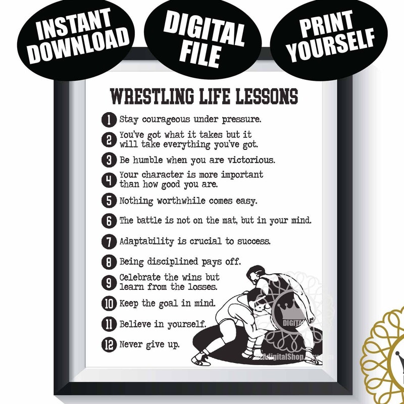 Wrestling College Poster - Etsy