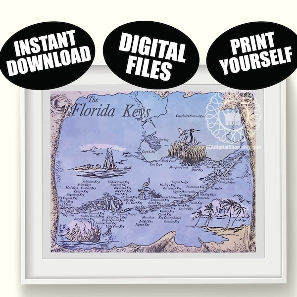 Florida Keys Poster - Etsy