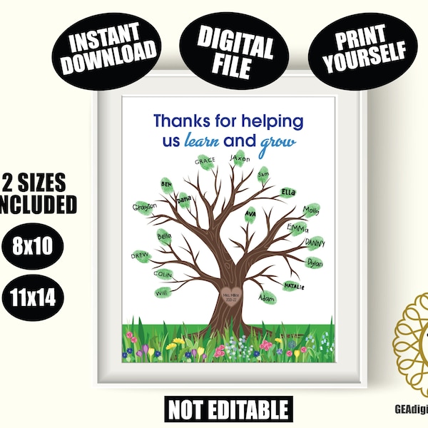 Fingerprint Tree - Etsy