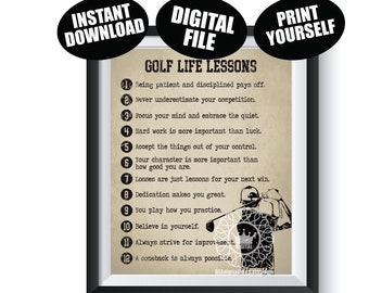 Printable Wall Art Golf - Etsy