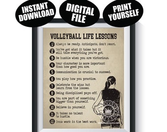 Volleyball Wall Art - Etsy