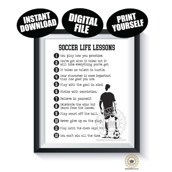 Soccer Motivational Poster - Etsy