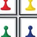Sorry Board Game Pieces Art DIGITAL FILES Qty 4 Classic Game Room Wall ...