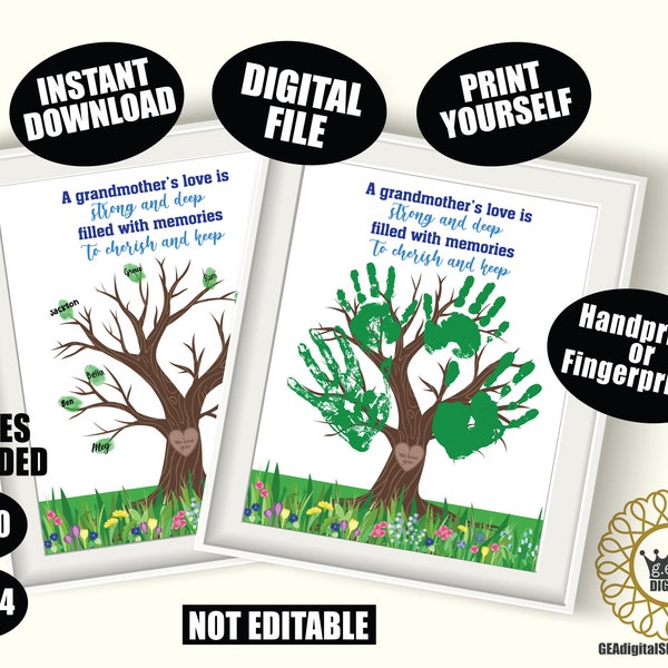 Handprint Tree - Etsy