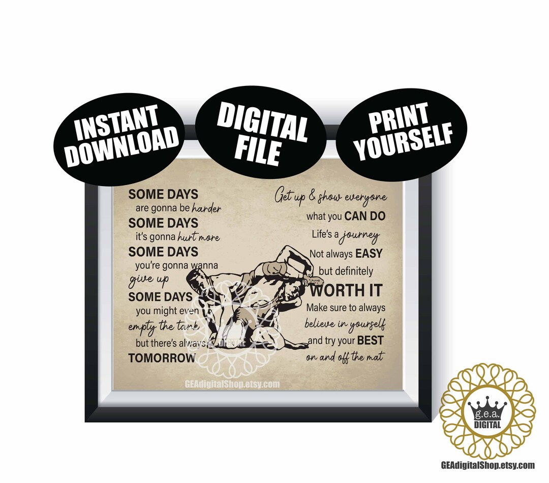 Wrestling Art DIGITAL FILE Wrestling Team Gift, Inspirational Sports ...