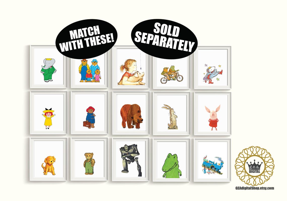 Little Golden Books Printable Art DIGITAL FILE Qty 15 Vintage Baby ...