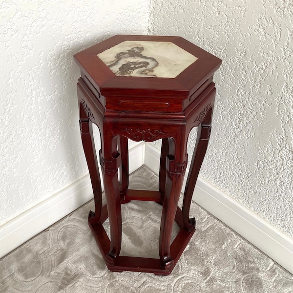 Antique Hexagonal Table - Etsy