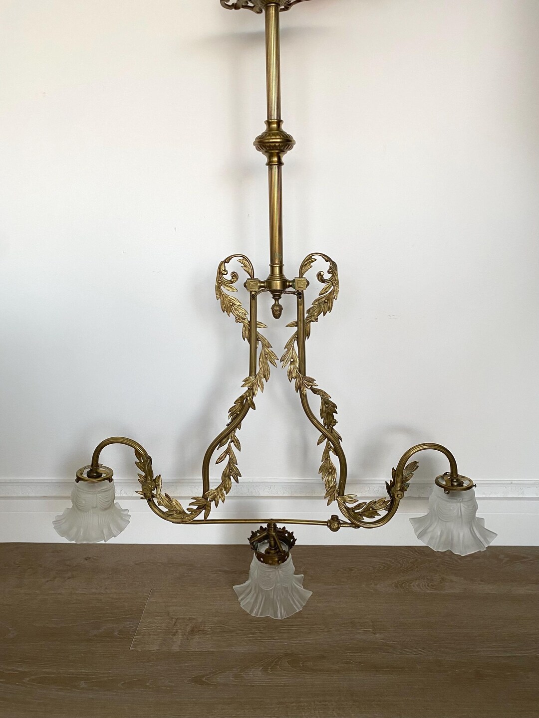 French Gilt Bronze and Glass Napoleon III Chandelier, Circa 1890 ...