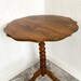 French Pedestal Table/solid Wood Small Round Tripod Table With Drawer, Antique Side Table ...
